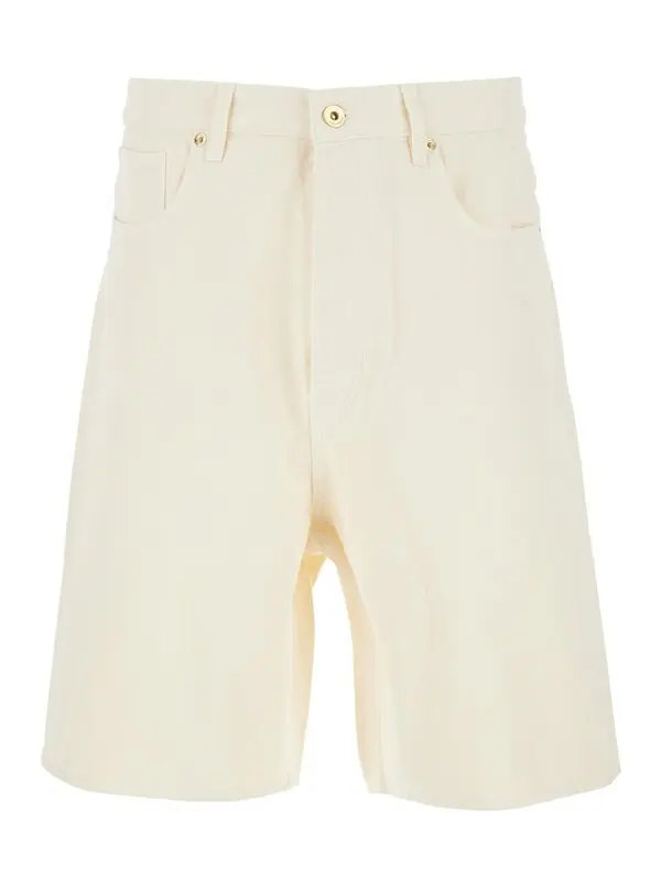 Drole De Monsieur Le Short Baggy Écru - White