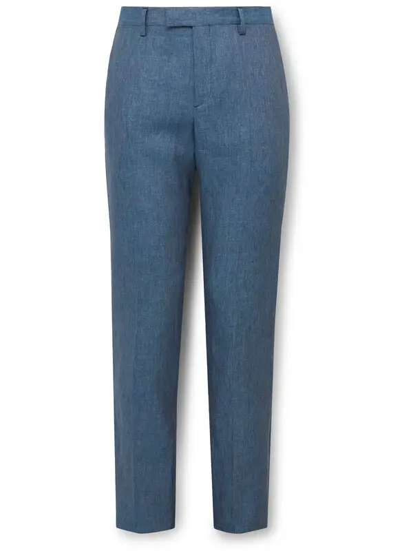 Paul Smith Slim-fit Tapered Linen Trousers
