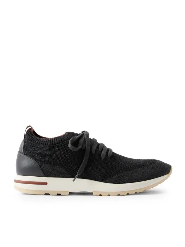 Loro Piana 360 Flexy Leather-trimmed Wish® Wool Sneakers