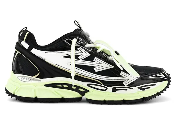 Off-White Be Right Backin Sneakers - Black/lime