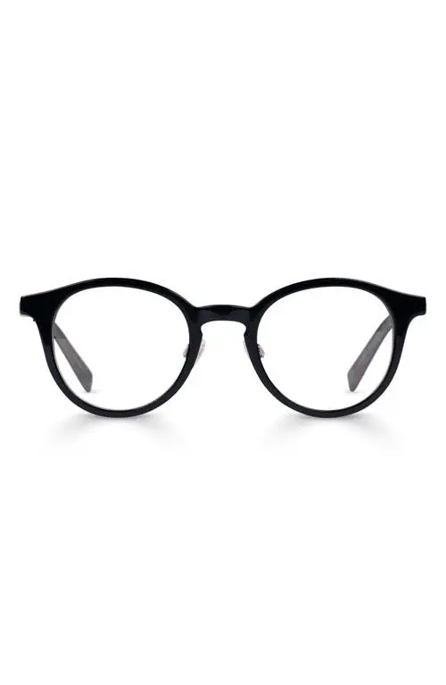 Eyebobs 45mm Round Reading Glasses - Black / Silver