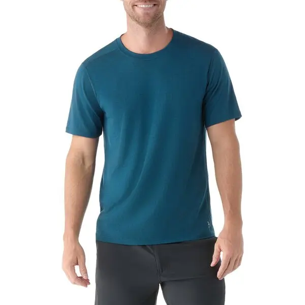 Smartwool Merino Wool Blend Short Sleeve T-shirt - Twilight Blue