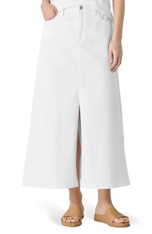 Eileen Fisher A-line Denim Maxi Skirt