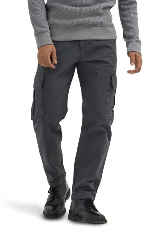 LEEM Workwear Loose Canvas Cargo Pants - Dark Muted Gray