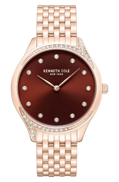 KENNETH COLE Classic Bracelet Watch - Rose Gold