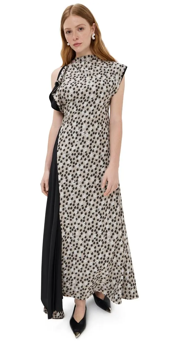 Proenza Schouler Devyn Maxi Dress - Sand Multi
