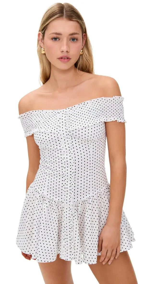 Frankies Bikinis Mae Poplin Mini Dress