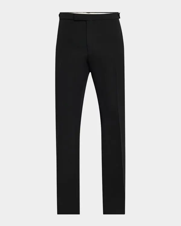 Alexander McQueen Barathea Wool Kick Flare Trousers
