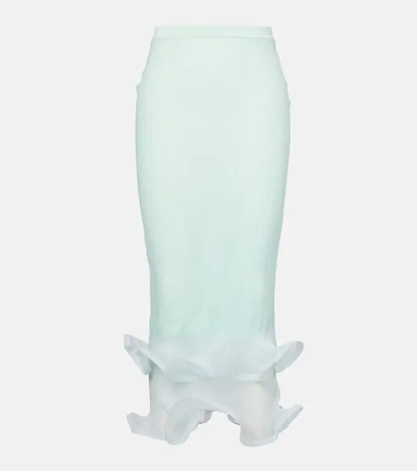 Simkhai Kelso Knit Midi Skirt - Blue