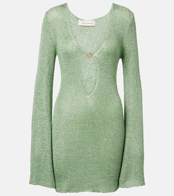 BANANHOT Rey Sequined Minidress - Green