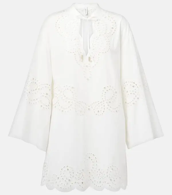 Simkhai Sarina Broderie Anglaise Minidress