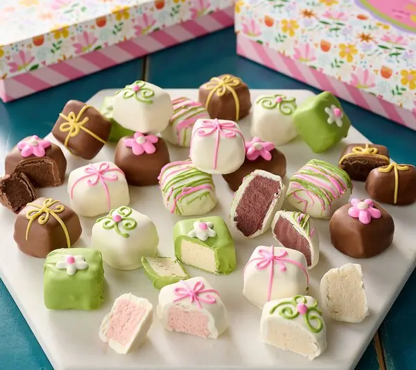 SWEET SHOP USA Sweet Shop 24 Hand Crafted Spring Cake Bites In Boxes