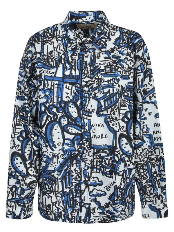ALESSANDRO ENRIQUEZ Printed Long Sleeve Shirt