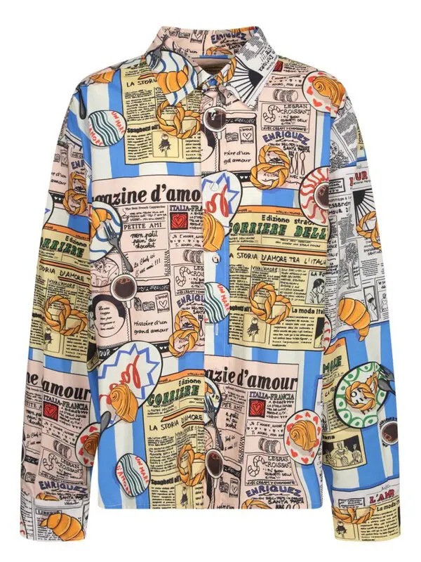 ALESSANDRO ENRIQUEZ Printed Long Sleeve Shirt