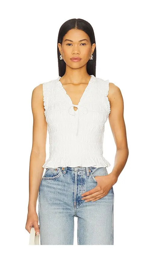 Paige Devi Top - White