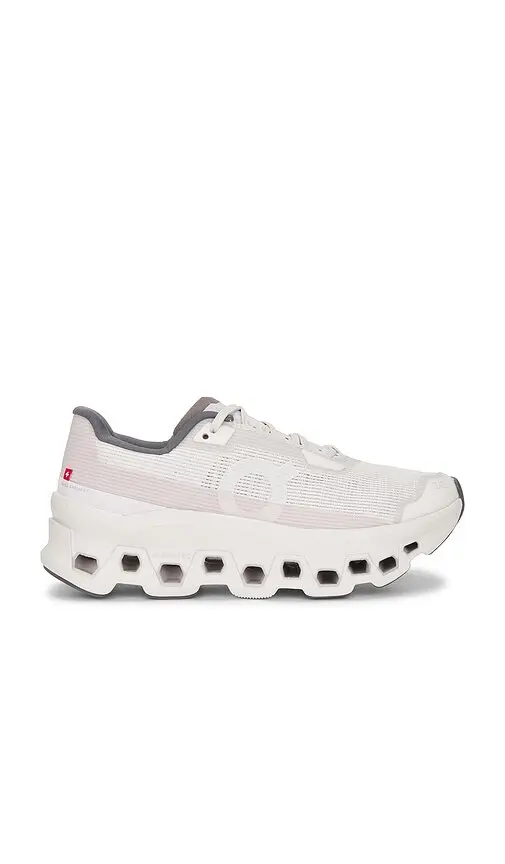 On Cloudmonster Void Sneakers - Ivory & Wolf