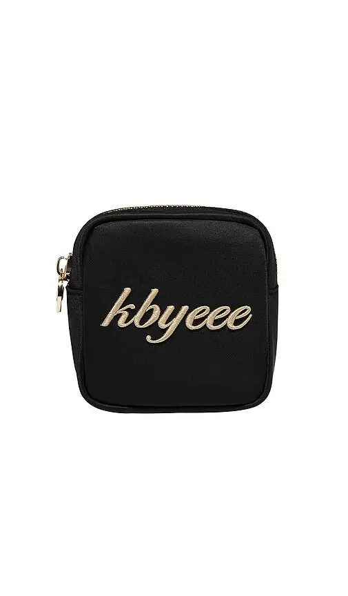 Stoney Clover Lane Kbyeee Embroidered Mini Pouch - Noir