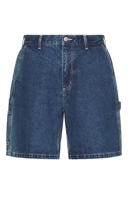 Obey Bigwig Denim Carpenter Shorts - Stone Wash Indigo