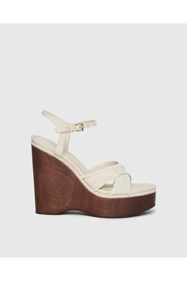 Paige Harlow Wedge Sandals - Gold