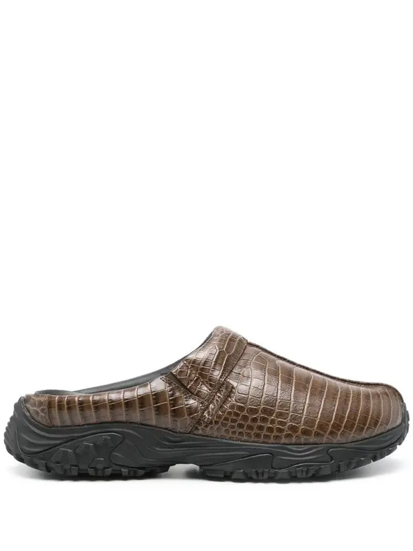 Clarks X Martine Rose Clog-inspired Slippers - Brown
