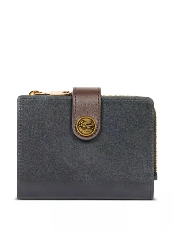 Etro Small Leather Wallet - Black