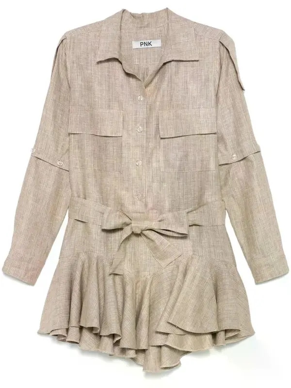 PNK Lurex-detail Mini Dress
