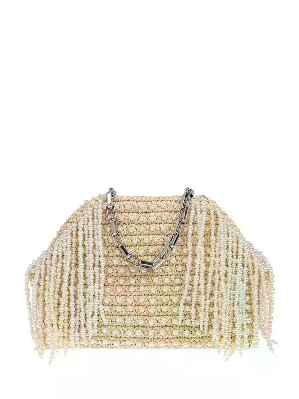 SELF-PORTRAIT Pearl-embellished Tote