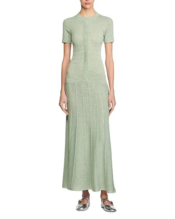 Sandro Knit Maxi Dress