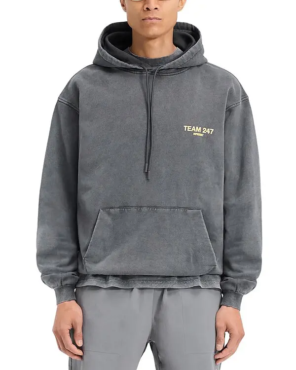 247 Team Oversized Pullover Hoodie - Pewter