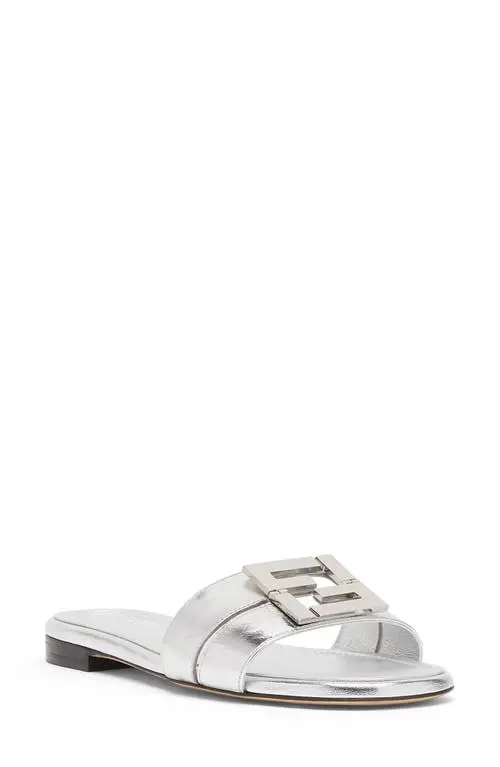Fendi Ffold Slide Sandal - F0qw0 Argento