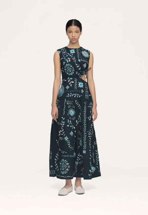 ALMA Otoño Relicario Midi Dress