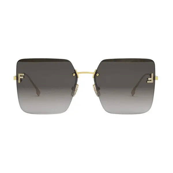 Fendi First Crystal Sunglasses - Gold