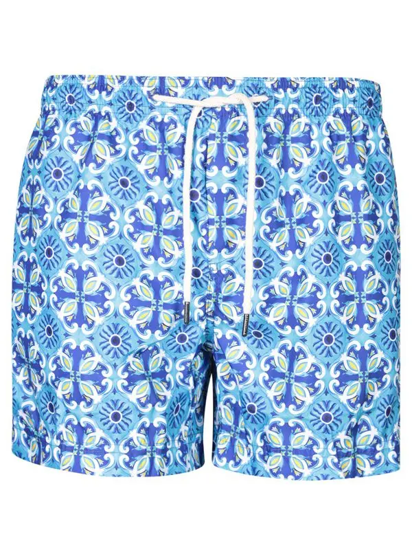 PENINSULA SWIMWEAR Geometric Swim Shorts - Blue