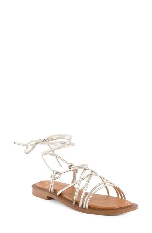 Seychelles Ankle Wrap Sandal - Light Gold