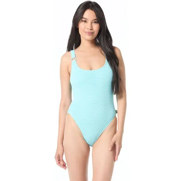 Vince Camuto Scoop Neck Ring One Piece Swimsuit - Oasis