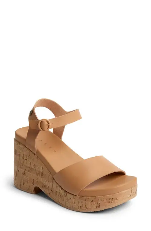 Reef Sunset Sayulita Platform Sandal - Natural