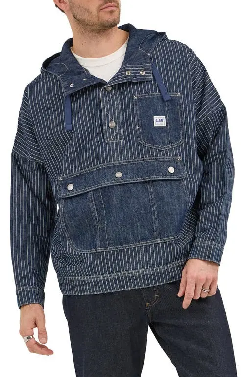 LEEM Topstitched Denim Anorak