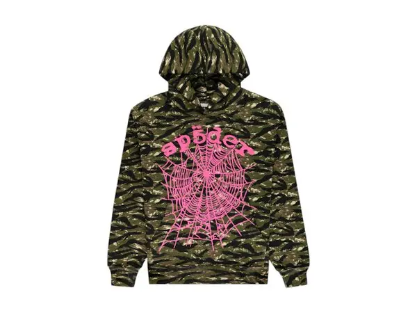 SP5DER Og Web V2 Hooded Sweatshirt - Tiger Camo