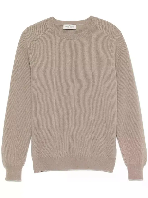 Bruno Manetti Cashmere Crew Neck Sweater - Neutrals