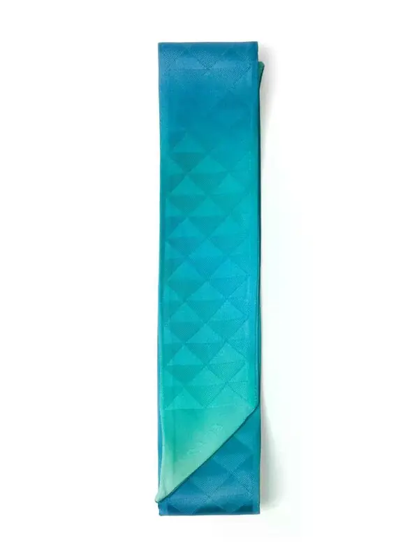 Prada Printed Silk Scarf - Blue