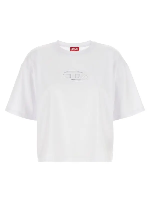 Diesel T-buxt-crop-od T-shirt - White