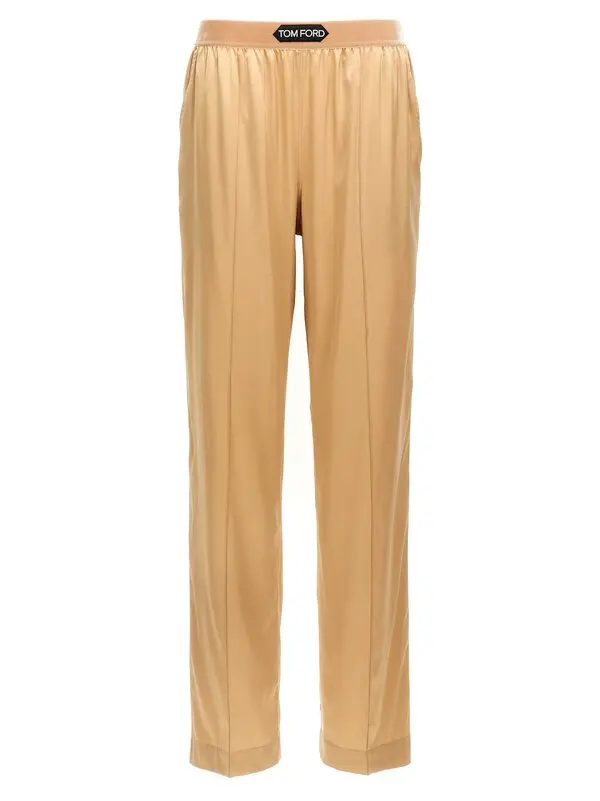 TOM FORD Silk Pants - Beige