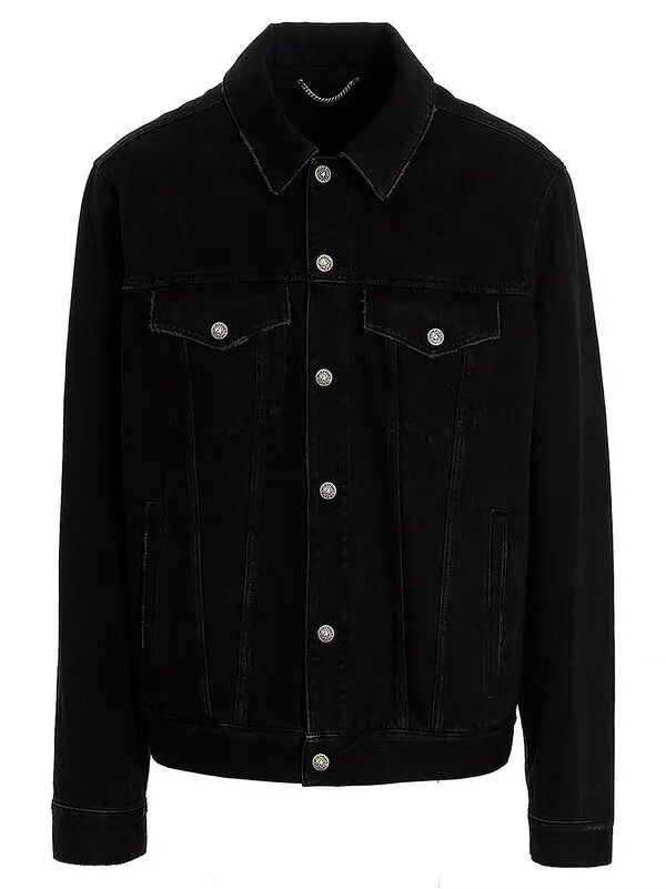 Golden Goose Logo Patch Denim Jacket - Black