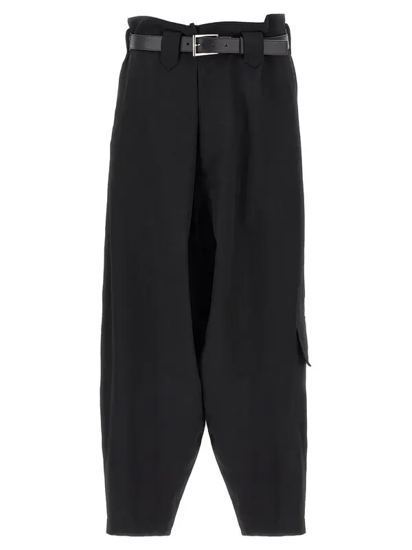 Yohji Yamamoto Wool Gabardine Cargo Trousers