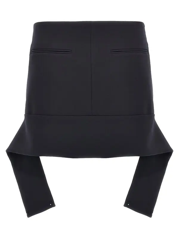 COURREGES Reversed Belt Mini Skirt - Blue