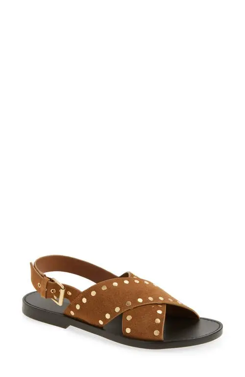Madewell The Tuley Crossover Sandal - Dried Acorn