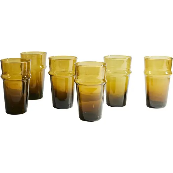 VERVE CULTURE Beldi Stacking Glass - Amber