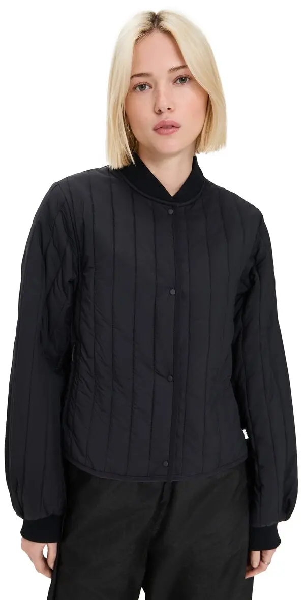 Rains Banja Liner Bomber Jacket - Black