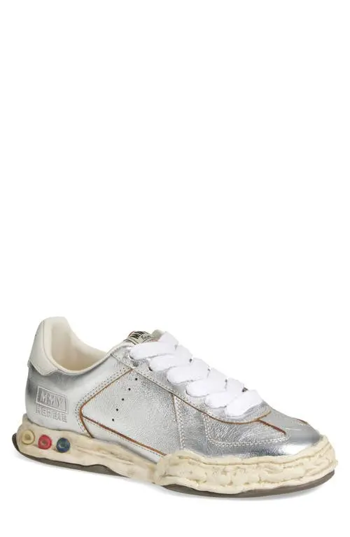 Mihara Yasuhiro Herbie Og Sole Metallic Sneaker - Silver
