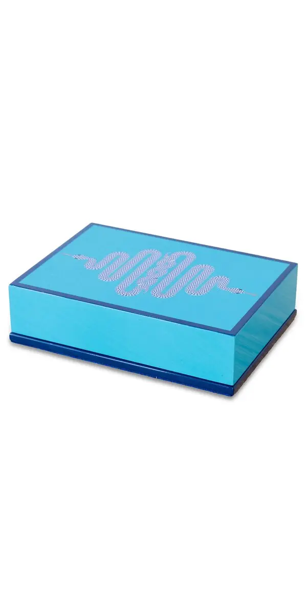 Jonathan Adler Eden Lacquer Card Set Blue